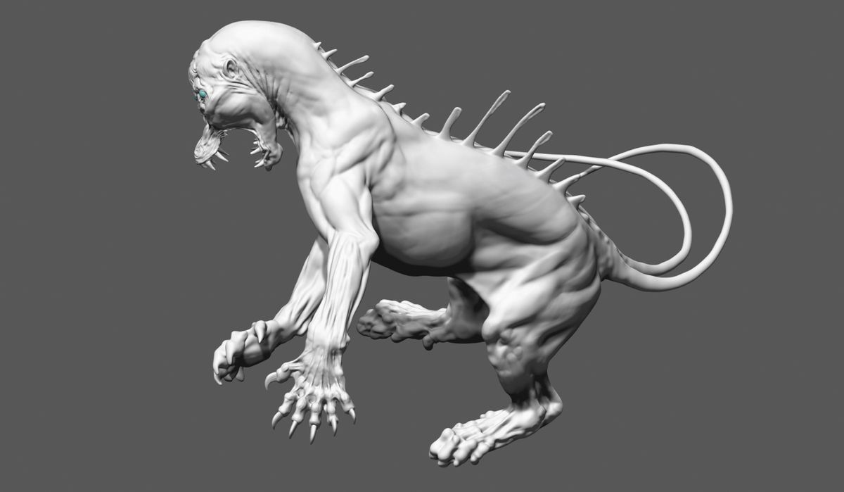 Sculpt a dynamic creature pose | Creative Bloq