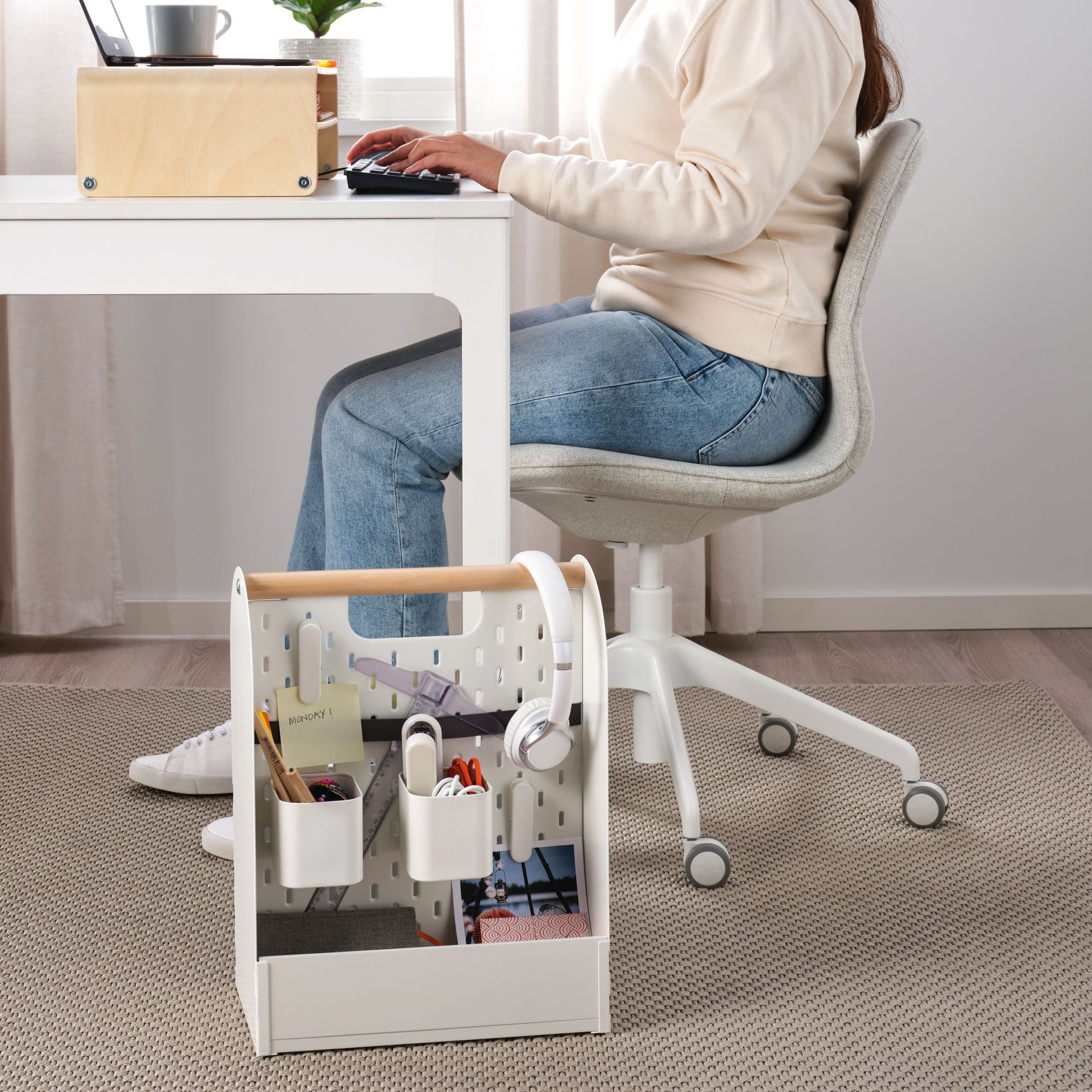This IKEA desk organiser is the perfect on-the-go workspace | Ideal Home