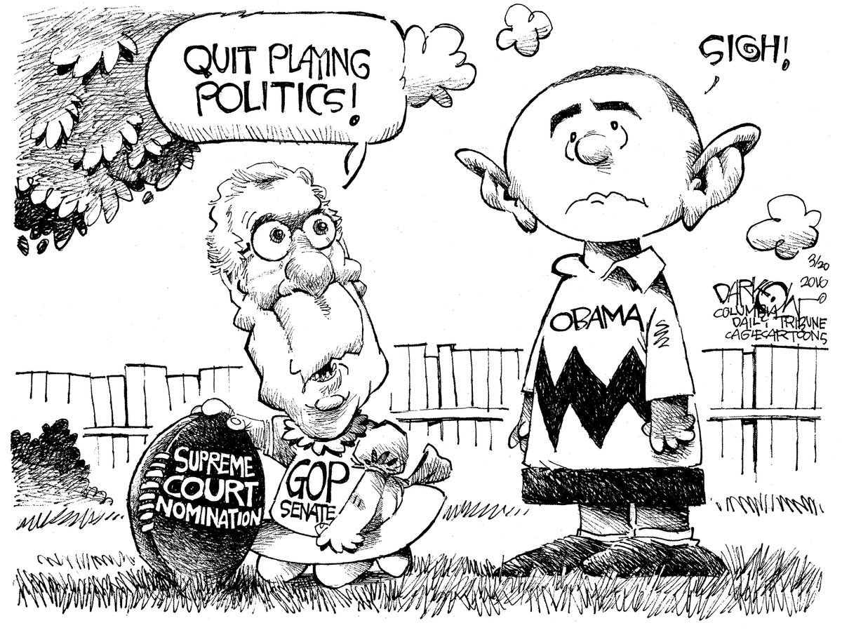 Political cartoon U.S. SCOTUS Senate | The Week