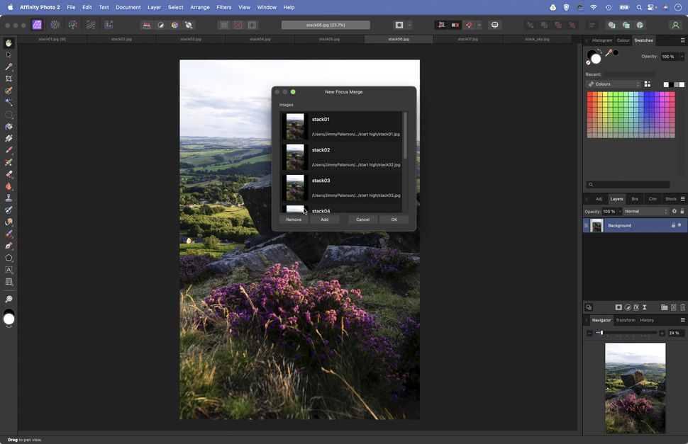 Achieve super sharp scenes with focus stacking in Affinity Photo ...