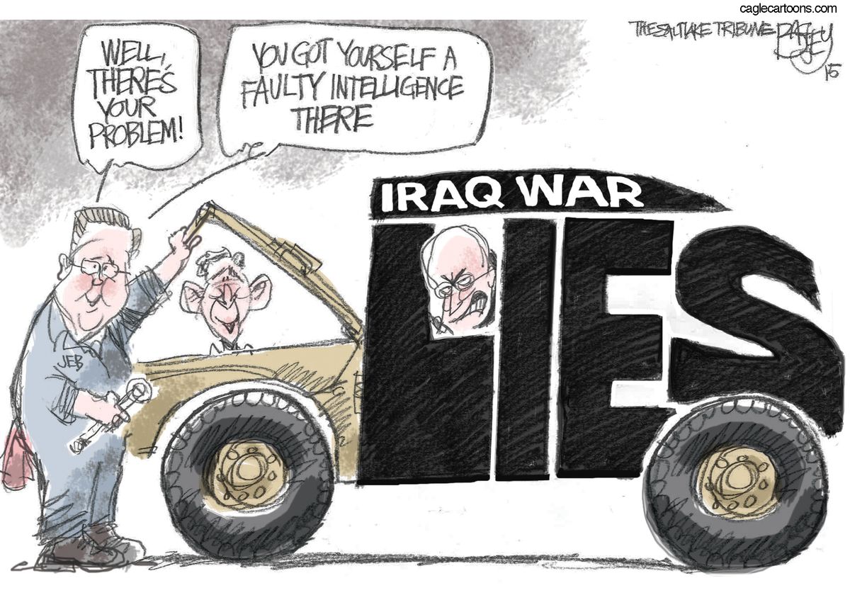 Political cartoon U.S. Bush Cheney Iraq | The Week