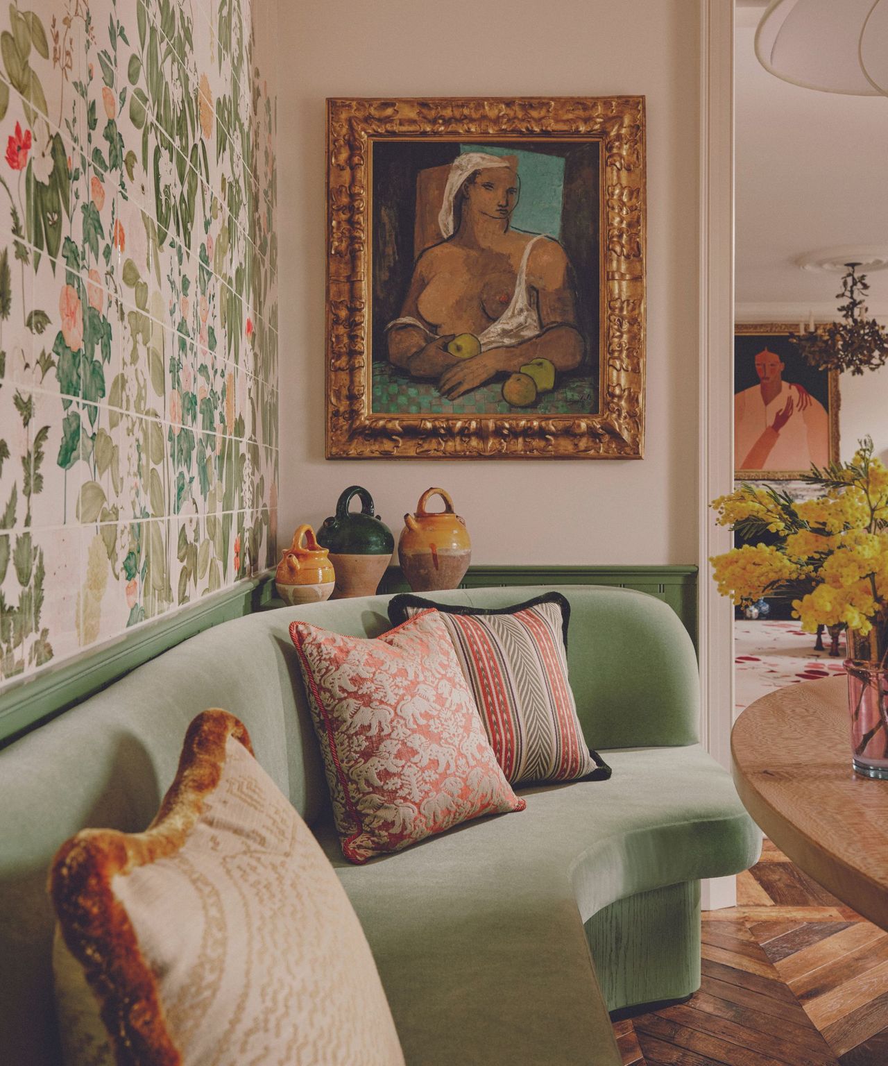 This small London apartment is a jewel box of color and pattern, filled ...