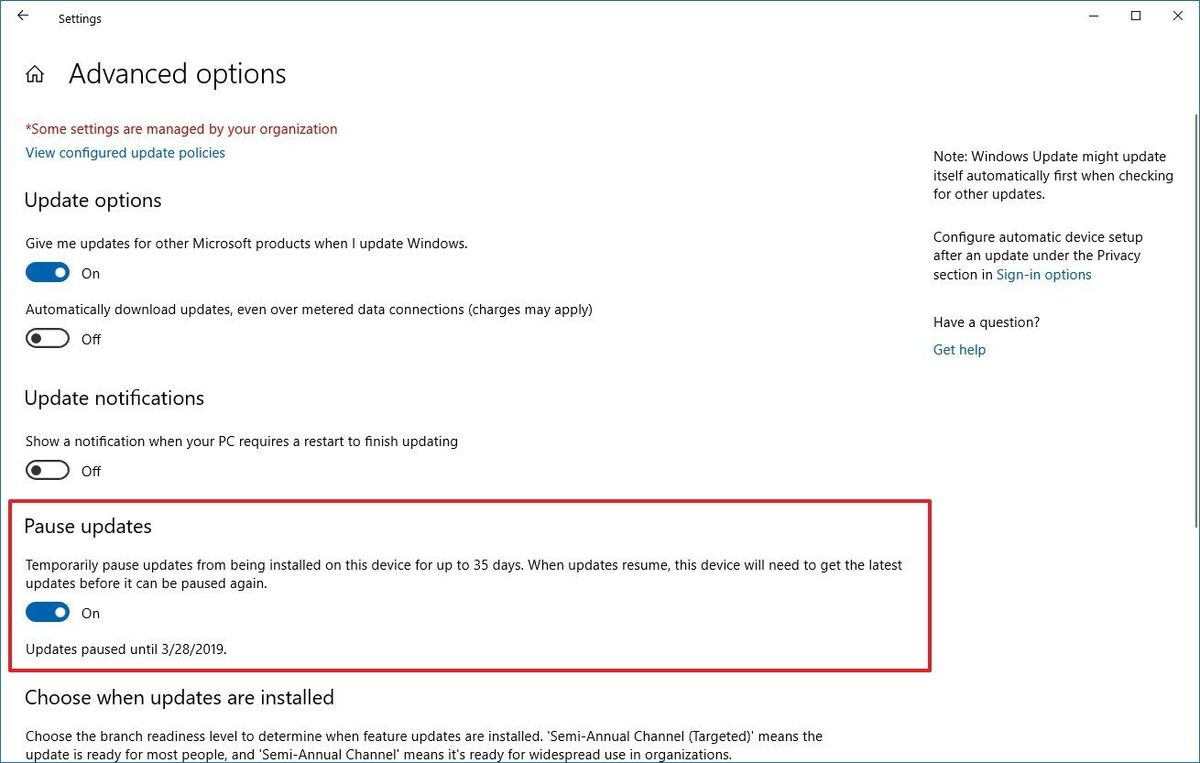 How to delay the Windows 10 May 2019 Update without losing quality ...