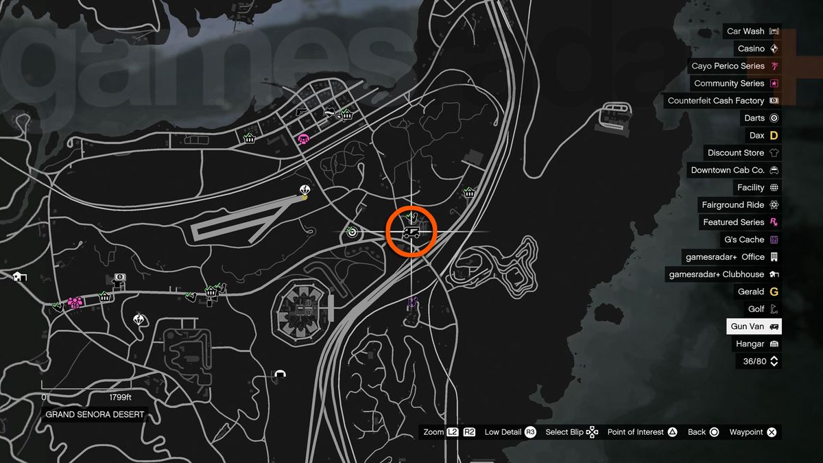 Where is the GTA Online Gun Van location | GamesRadar+
