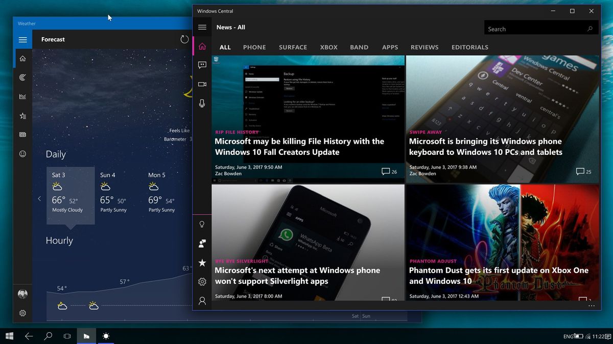 Microsoft's Windows 10 'CShell' adaptable UI in images and video ...