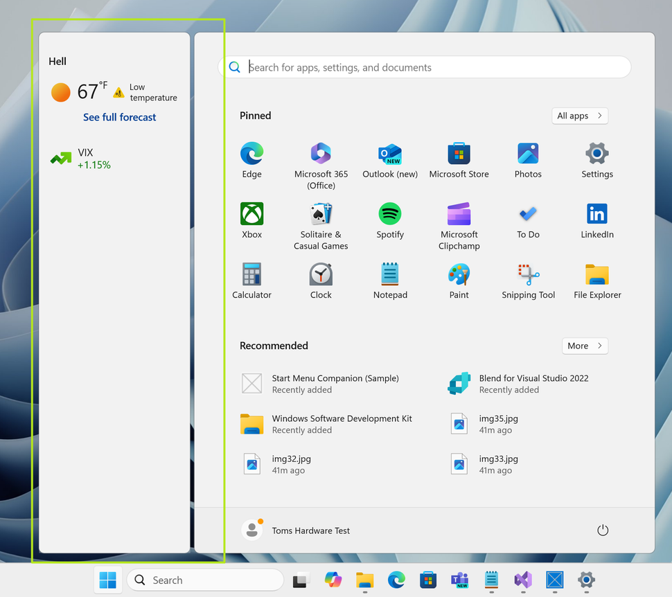 Windows adds custom widgets called Companions to the Start Menu – here ...