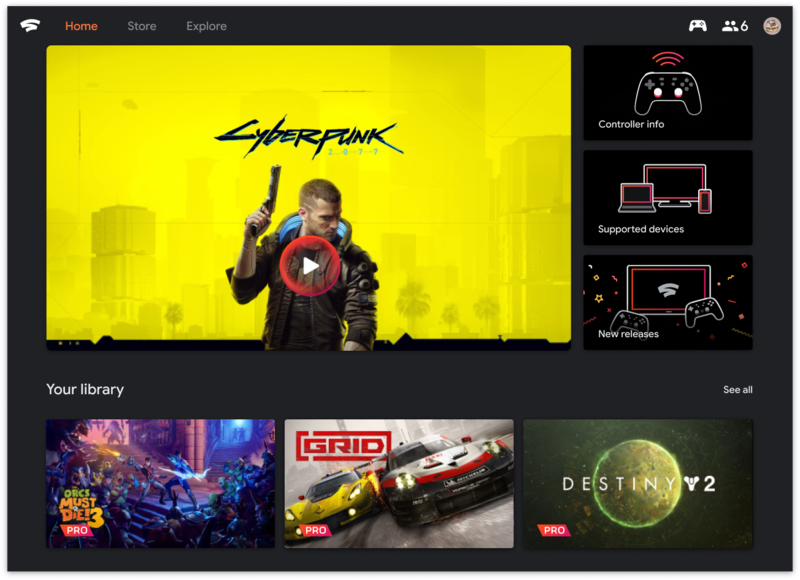 Google Stadia finally gets a search bar and more a useful Library UI ...