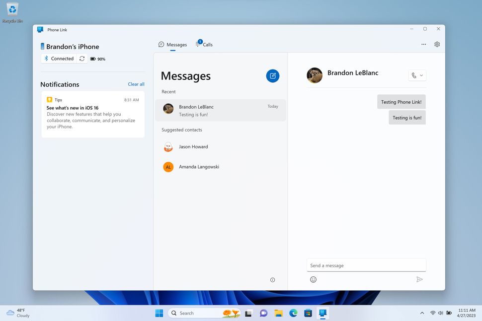 Windows 11 just got iMessage via Phone Link for iPhone — here’s how it ... Windows 11 just got iMessage via Phone Link for iPhone — here’s how it ...
