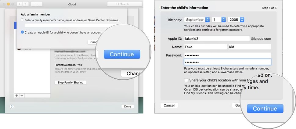 How to create and add a child account to Family Sharing | iMore