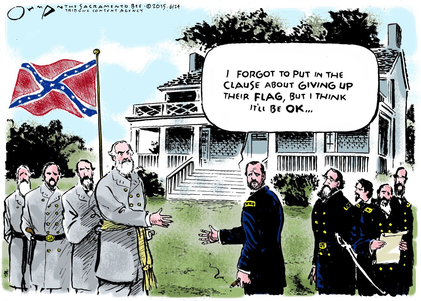 Editorial cartoon U.S. Confederate Flag | The Week