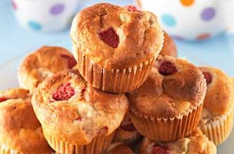 Banana raspberry muffins | Snack Recipes | GoodtoKnow