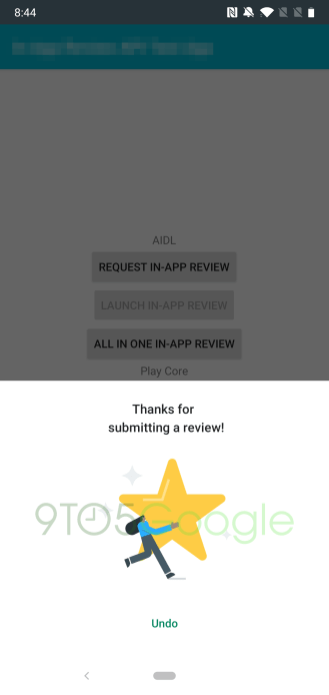 New screenshots show off the Play Store's in-app review feature ...