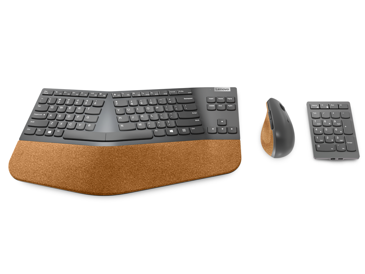 Lenovo's new Go Wireless Vertical Mouse and Split Wireless Keyboard use ...