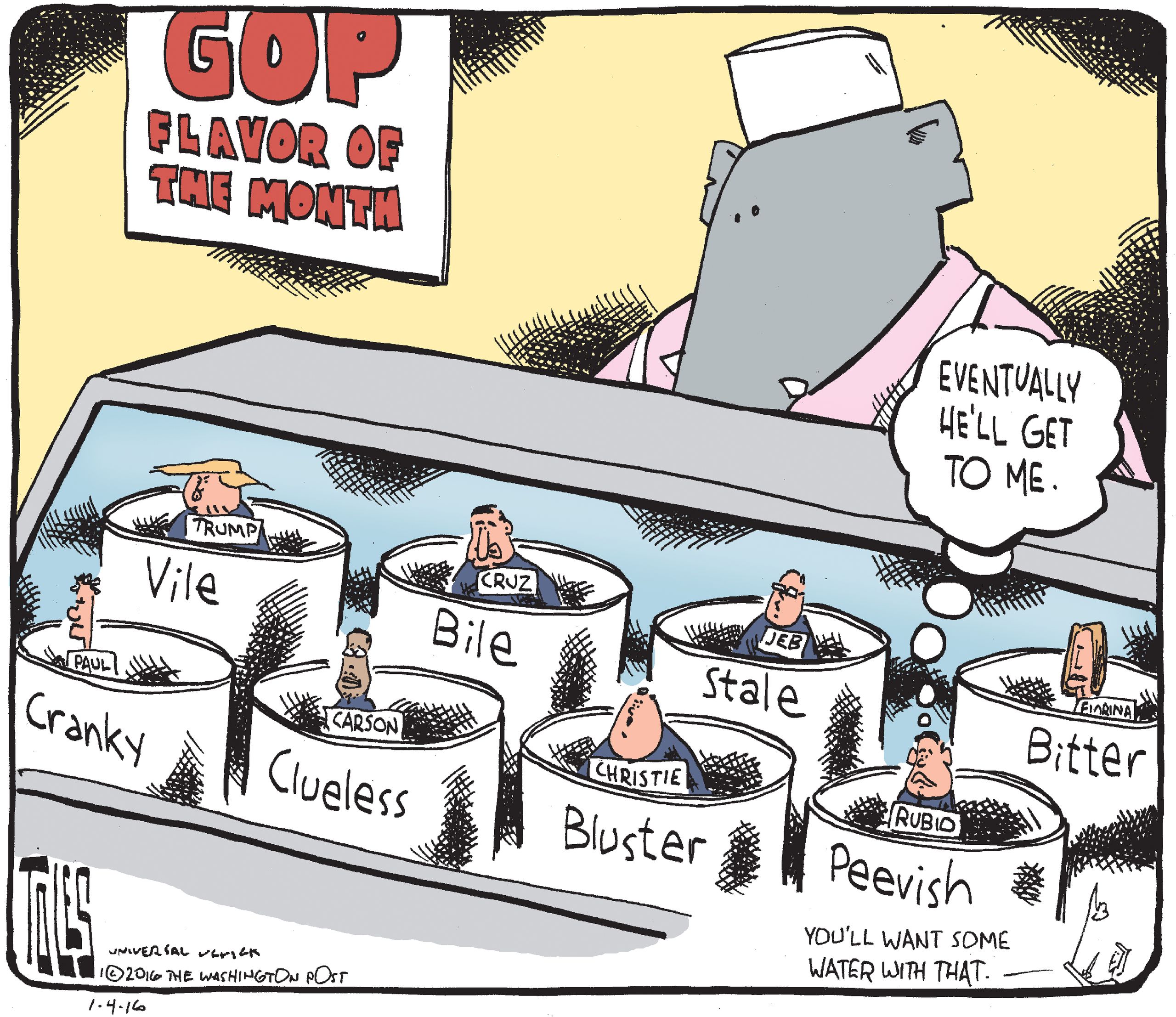 Political cartoon U.S. GOP Candidates Ice Cream | The Week