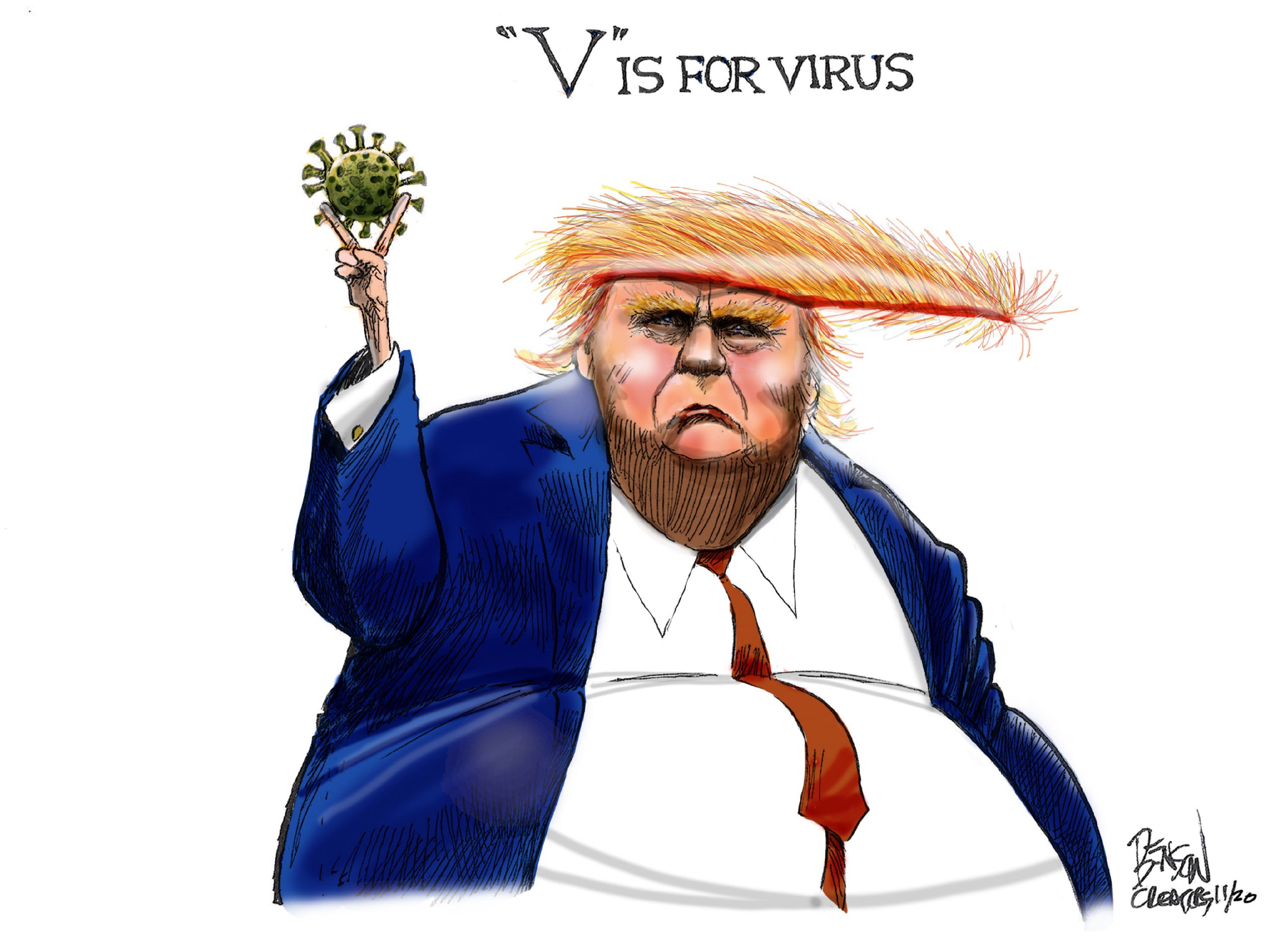 Political Cartoon U.S. Trump COVID | The Week