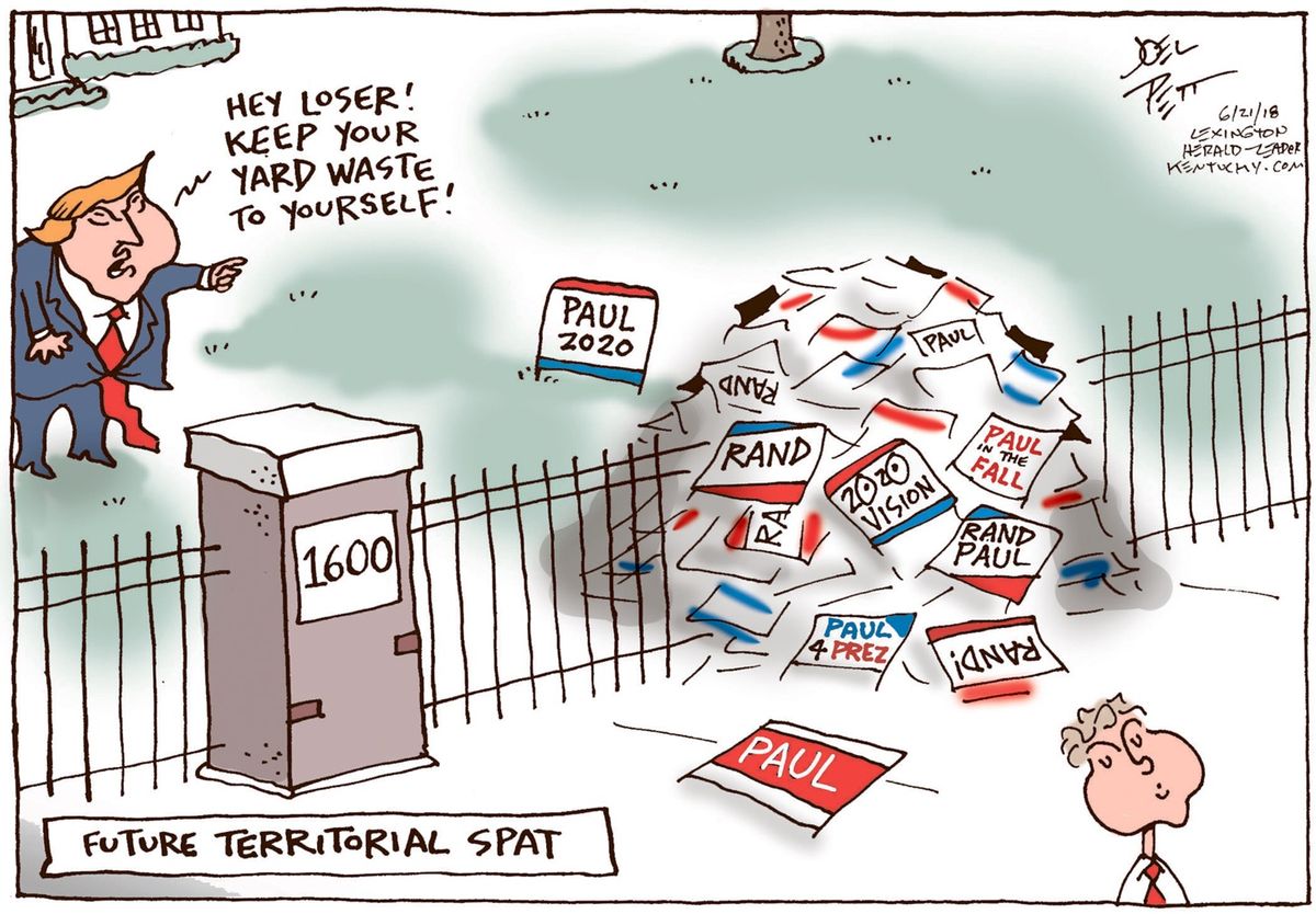 Political cartoon U.S. Trump Rand Paul 2020 presidential election | The ...