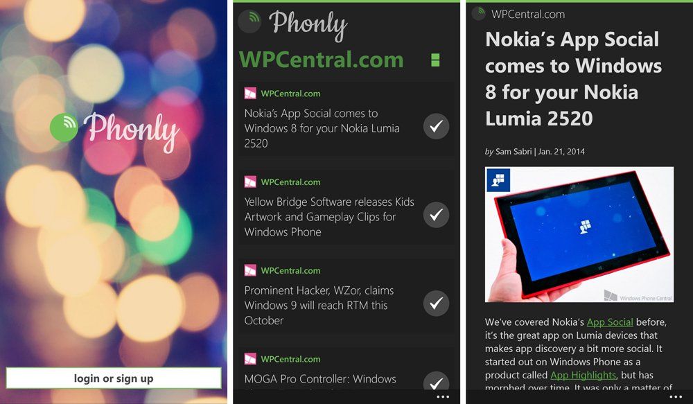 Phonly adds option to download full articles in latest update | Windows ...
