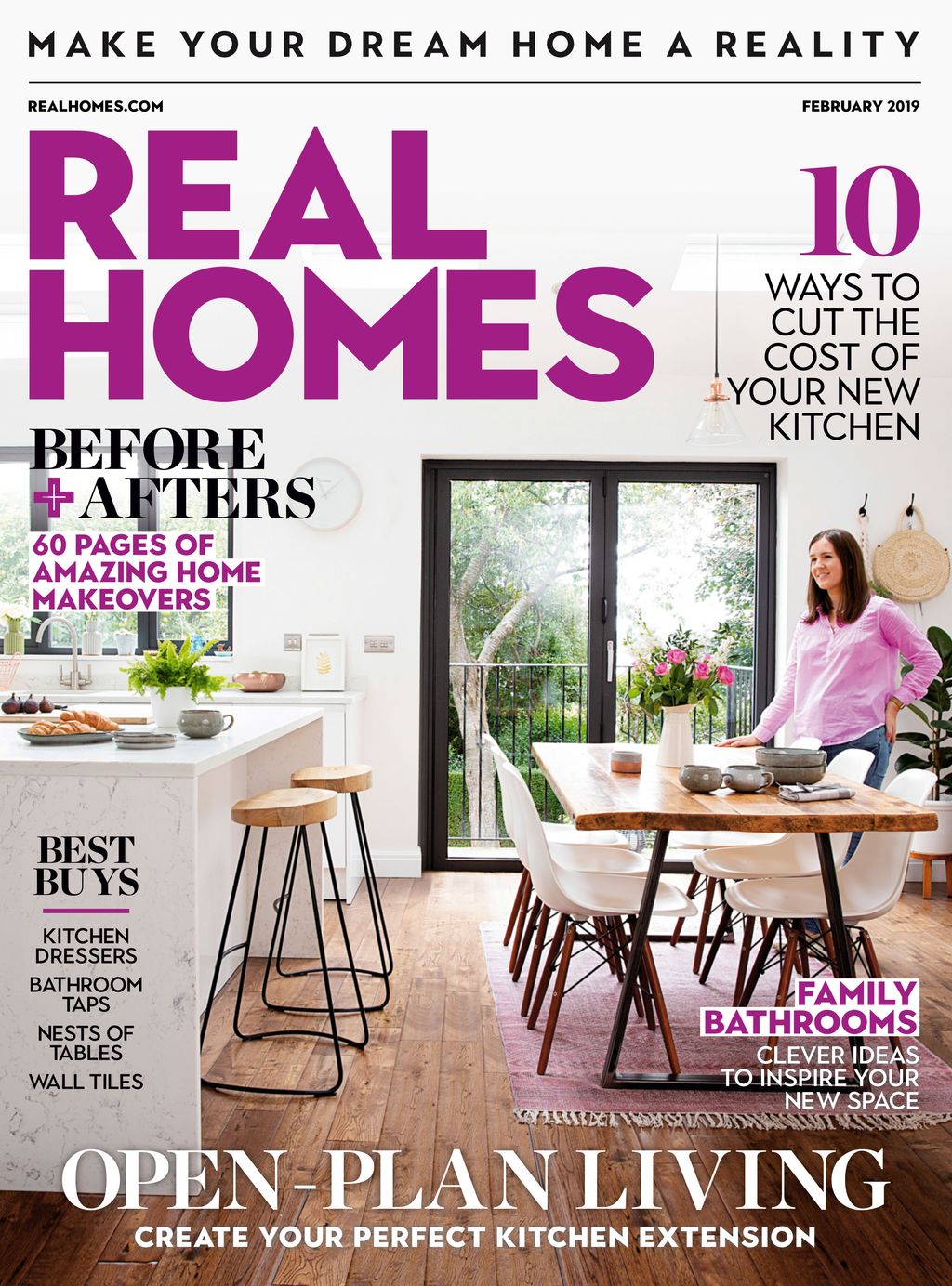 Real home: a candy-coloured kitchen with stand-out metallic accents ...