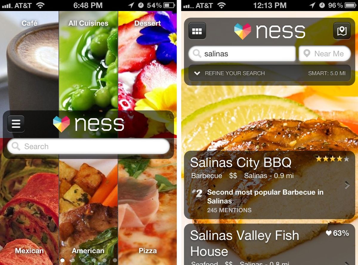 Ness Dining Guide for iPhone review: a beautiful way to discover food ...