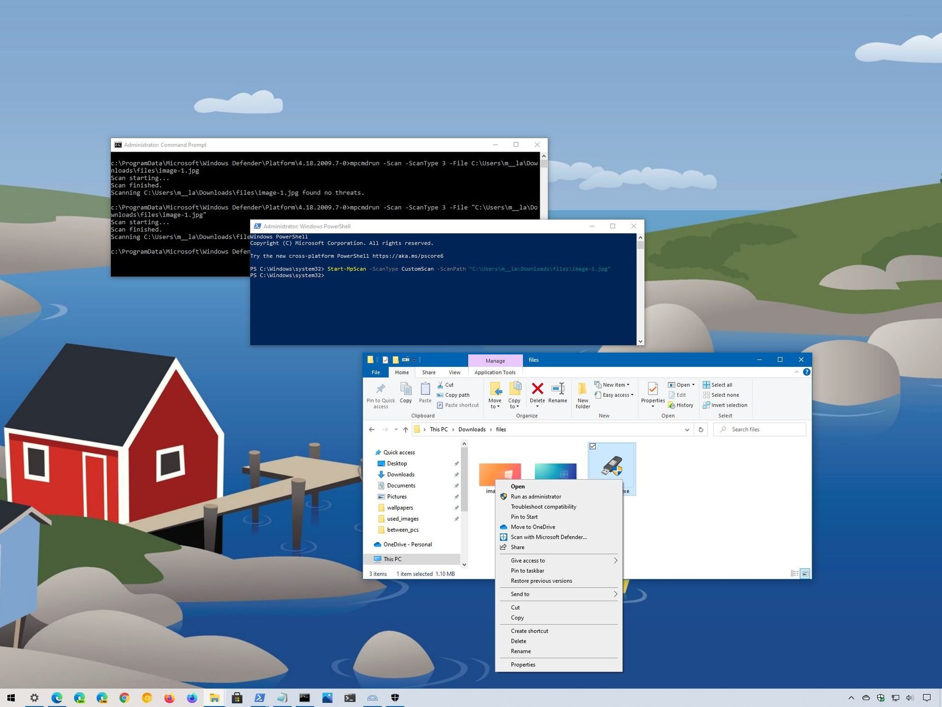 How to scan a file manually with Microsoft Defender Antivirus on ...