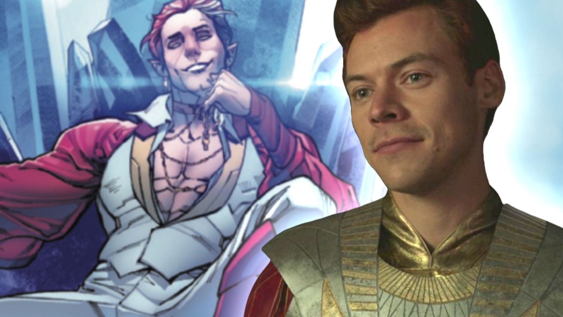 Harry Styles' Eros from Eternals has one of the most disturbing Marvel ...