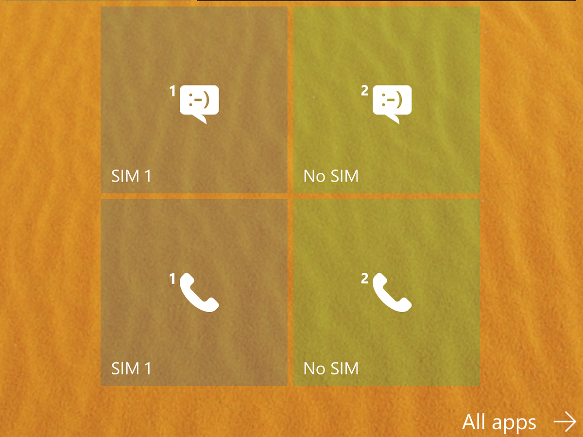 How to link Messaging and Phone tiles on the dual-SIM Lumia 950 XL ...