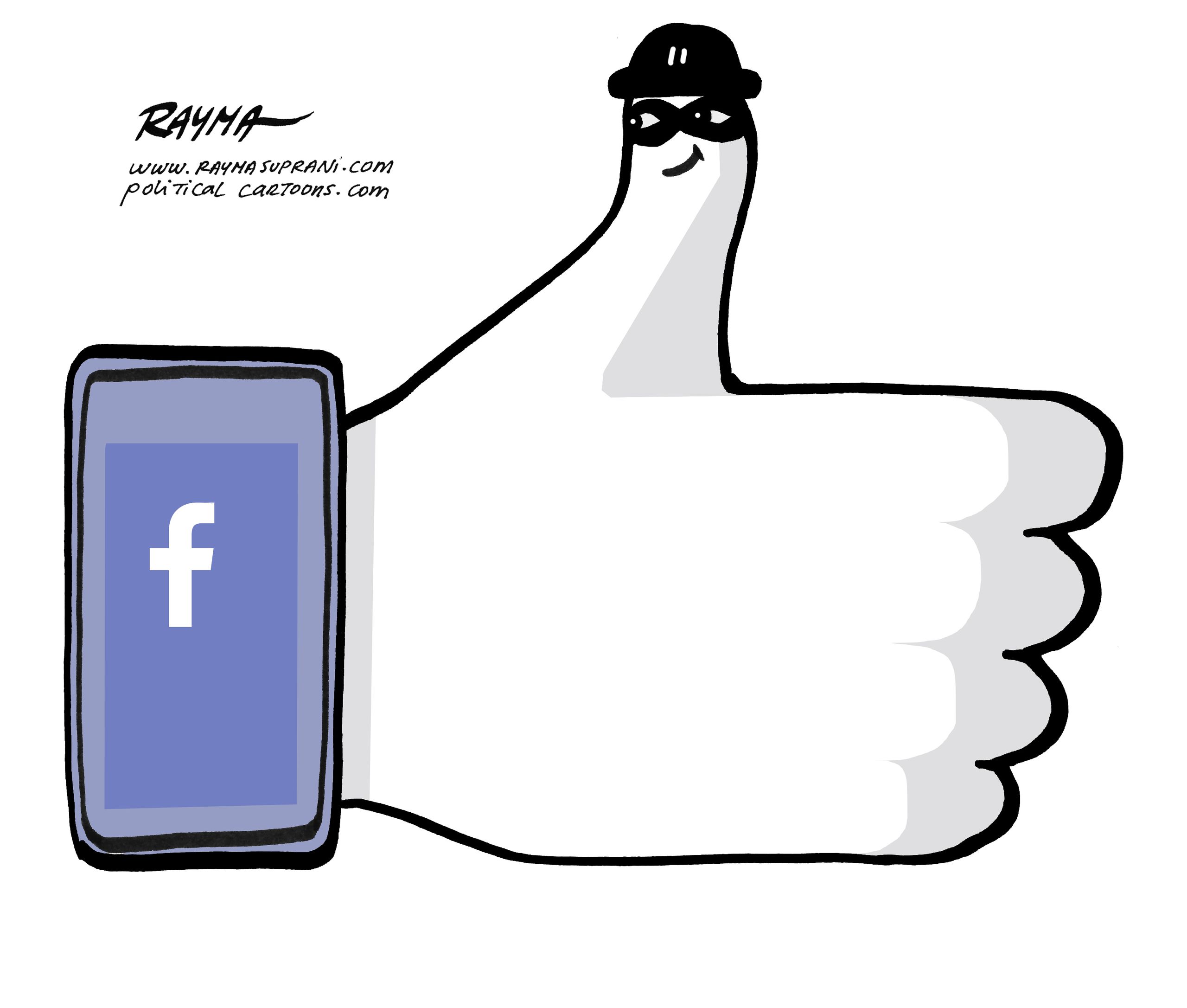 Political cartoon U.S. Facebook Cambridge Analytica data | The Week