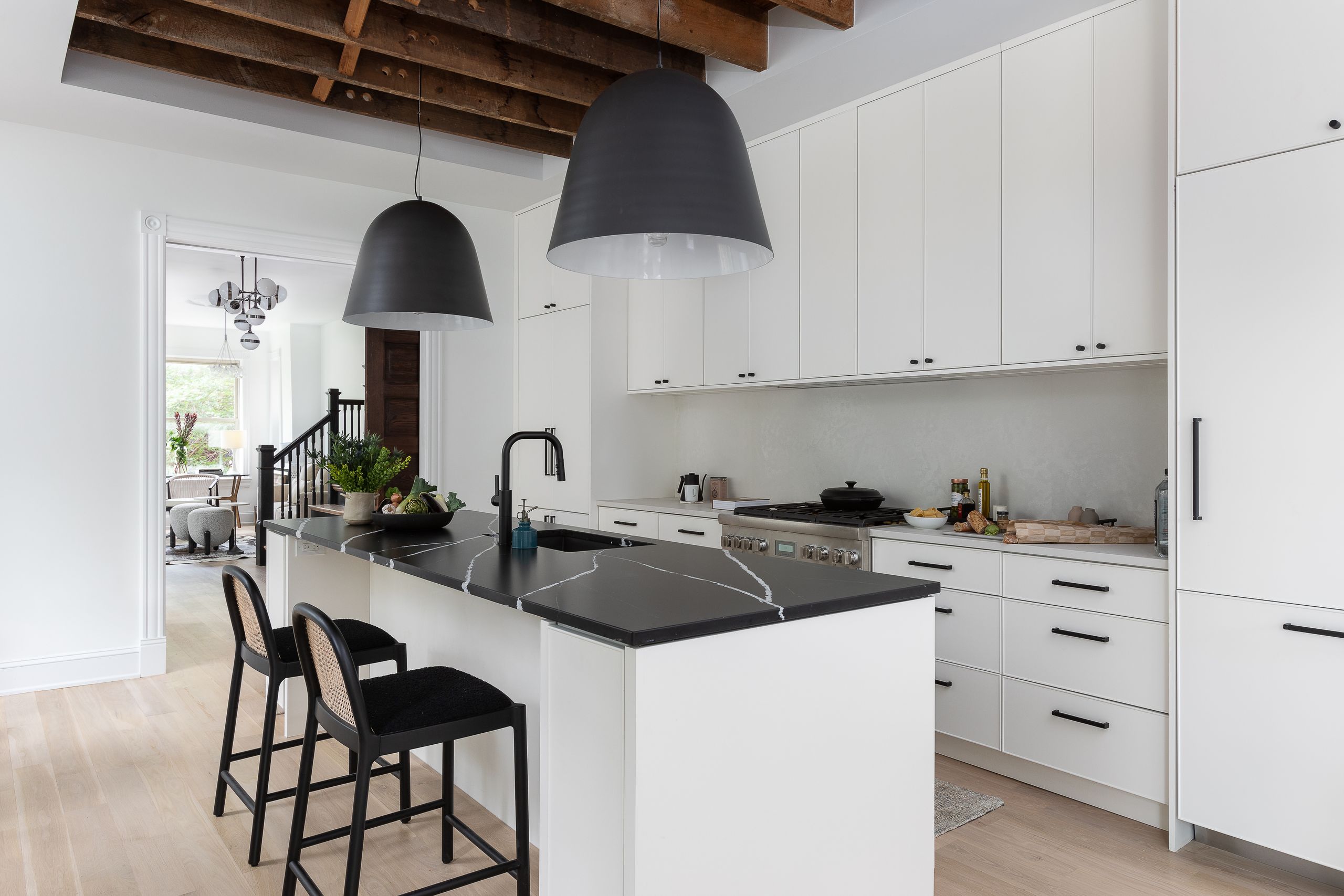 Before & After: This dated home has had a monochrome makeover