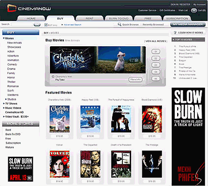 CinemaNow - 4 Movie Download Services Compared | Tom's Guide