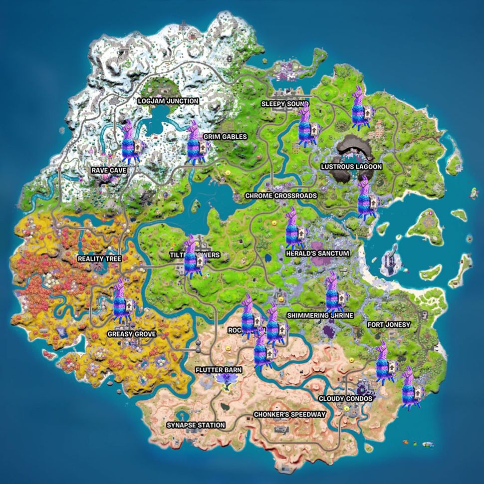 Where is the best Fortnite llama location? | GamesRadar+