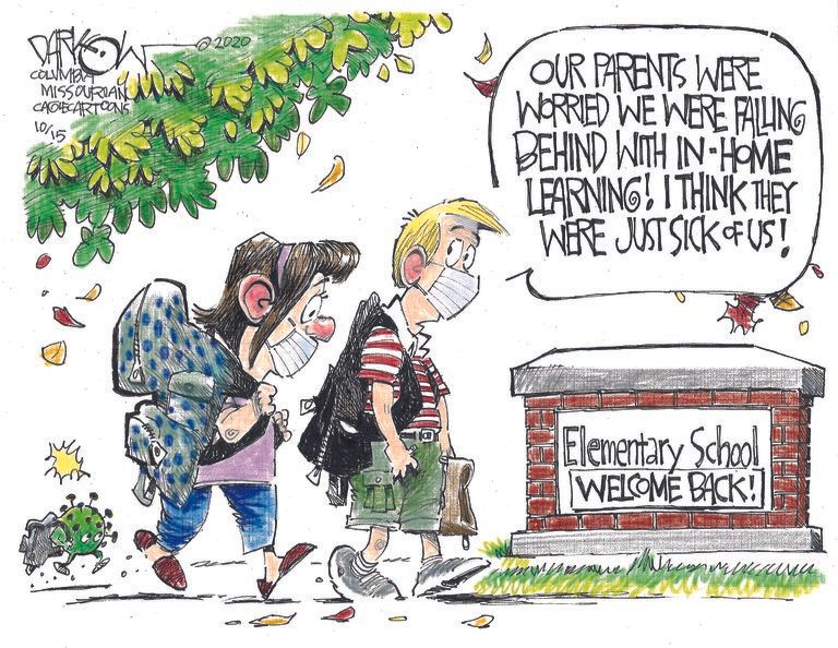 Editorial Cartoon U.S. remote learning COVID | The Week
