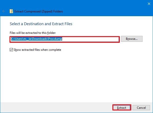 How to use ProcDump to create crash dump files on Windows 10 | Windows ...