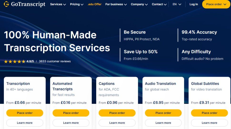 Best transcription service of 2025 | TechRadar