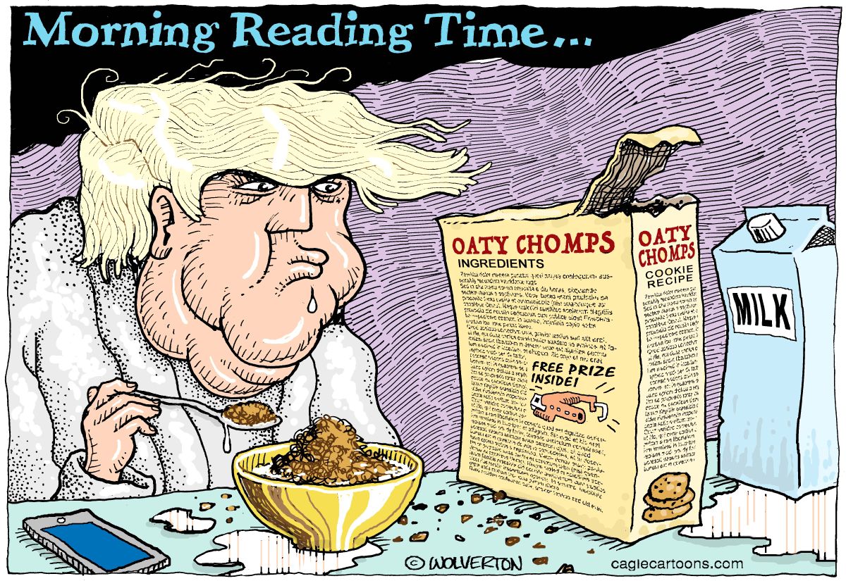 Political cartoon U.S. Trump IQ competence | The Week