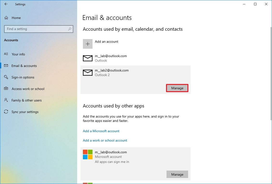 How to manage email and account settings on Windows 10 | Windows Central