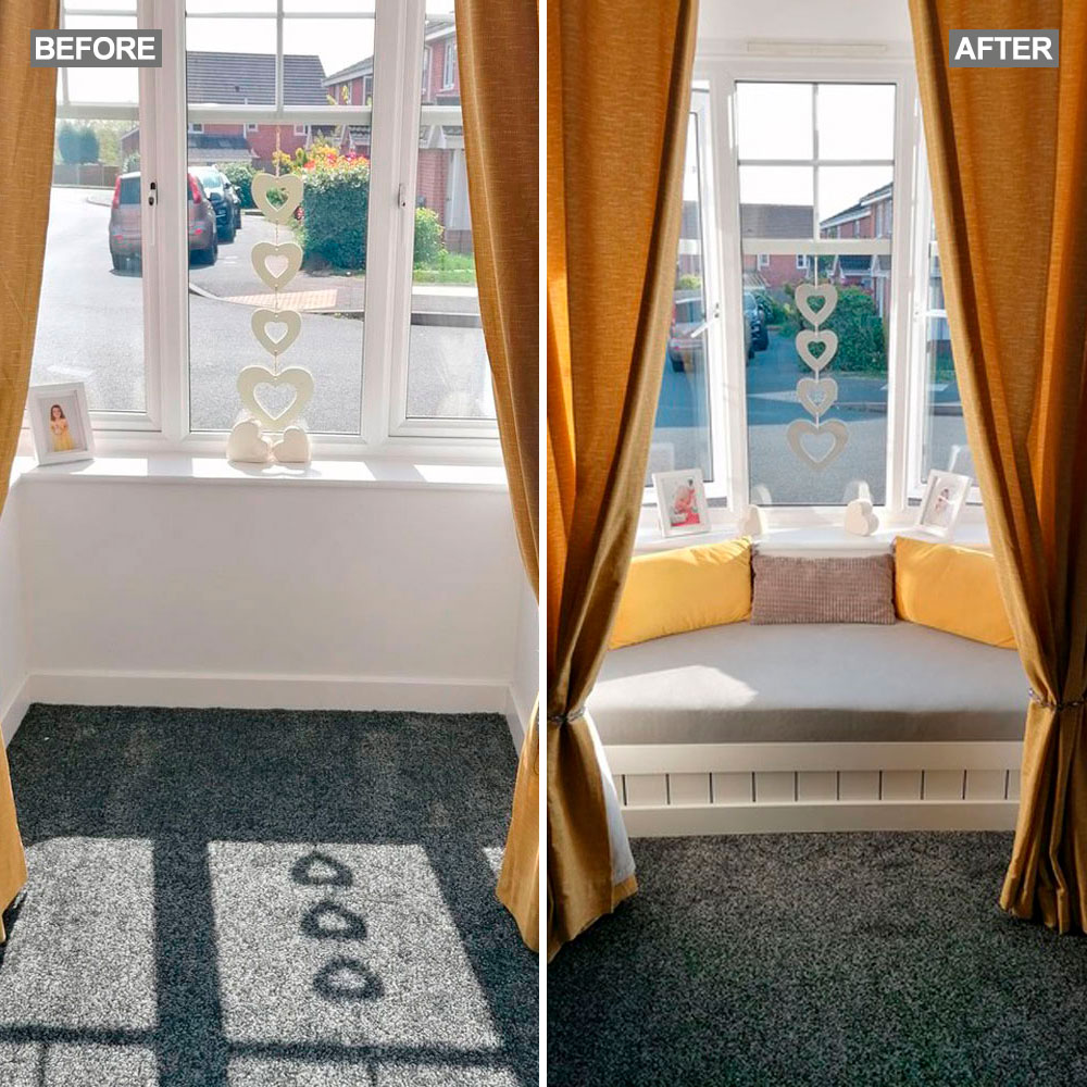 Impressive DIY window seat cost just £29 – using old wooden pallet ...