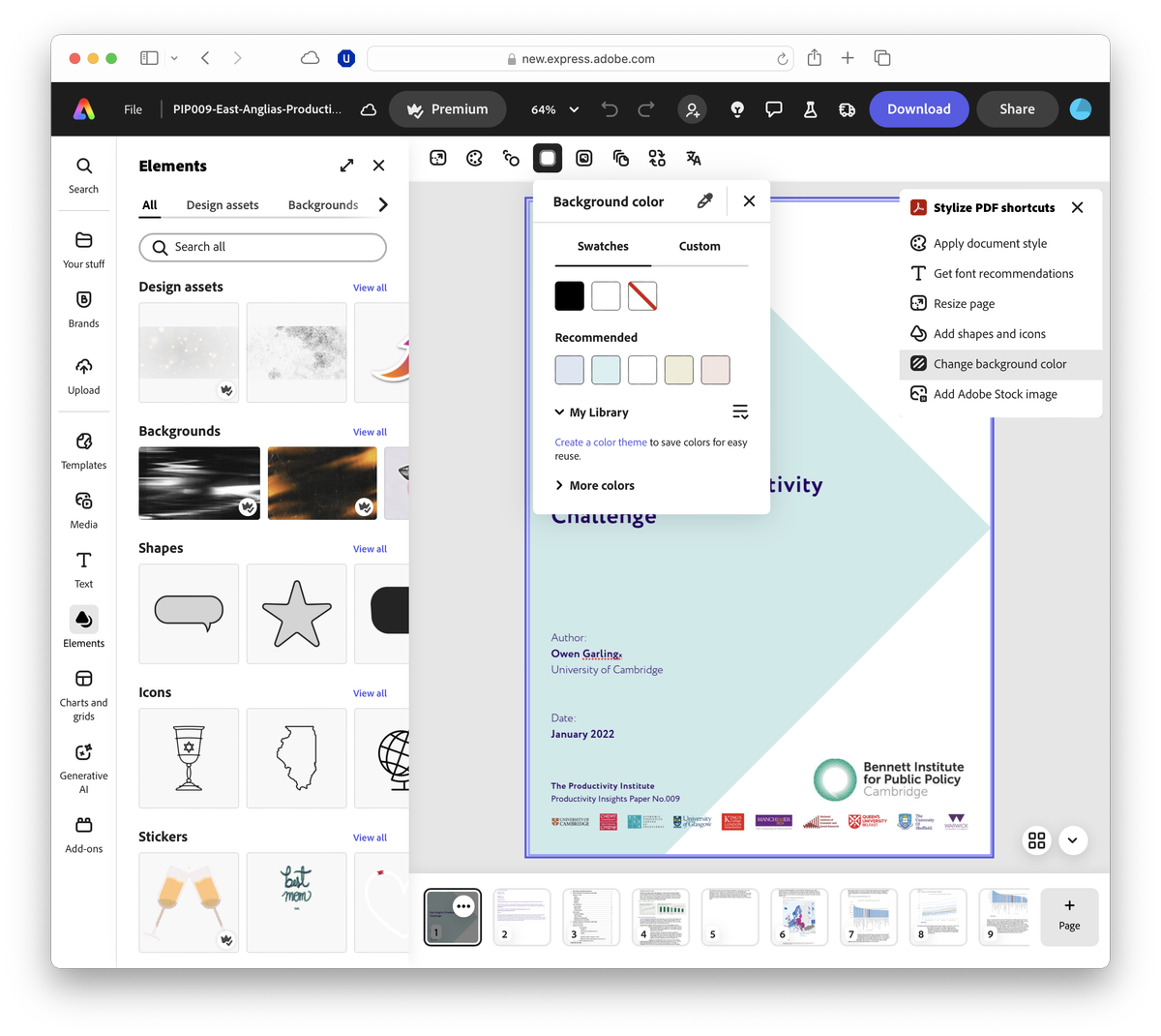 How to create with Adobe Express inside Acrobat Studio | TechRadar