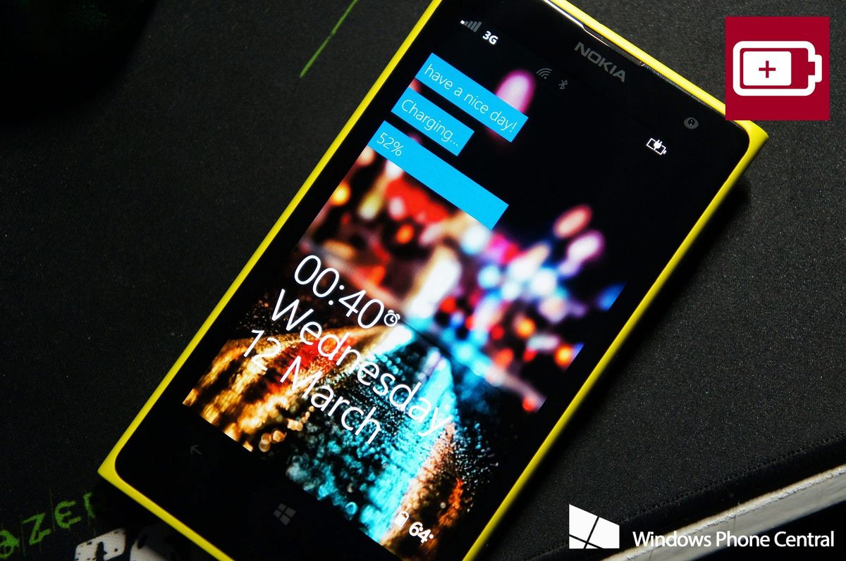 Glance at your remaining charge with myBattery Lockscreen | Windows Central