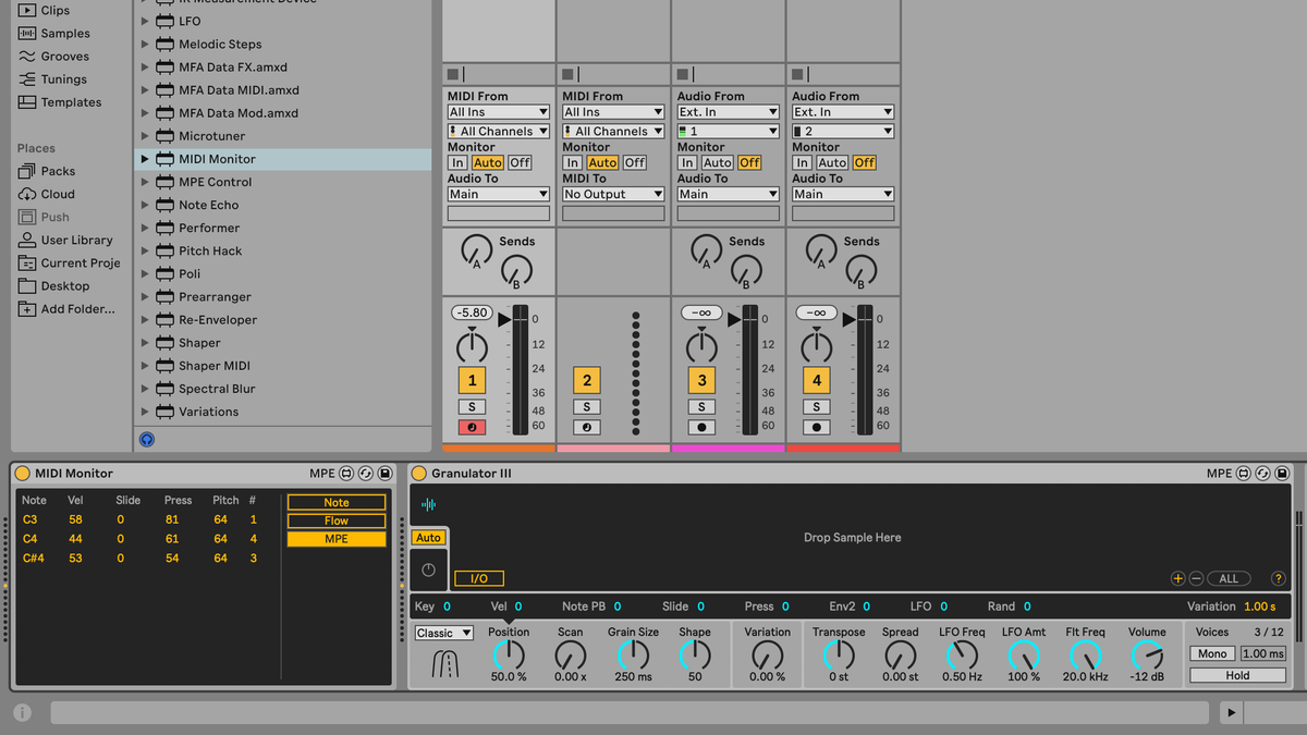 How to use Granulator III, the new version of Ableton's powerful granular synth in Live 12: "We ...