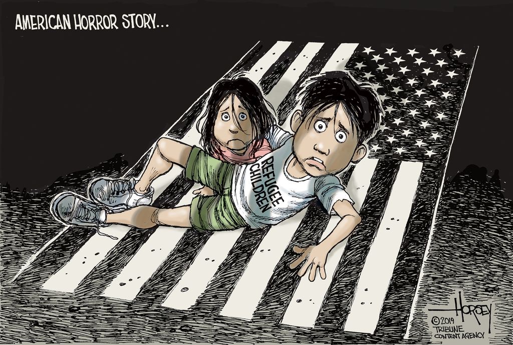 Political Cartoon U.S. Migrant Children American Horror Story | The Week