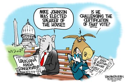 5 fantastically funny cartoons about Mike Johnson | The Week