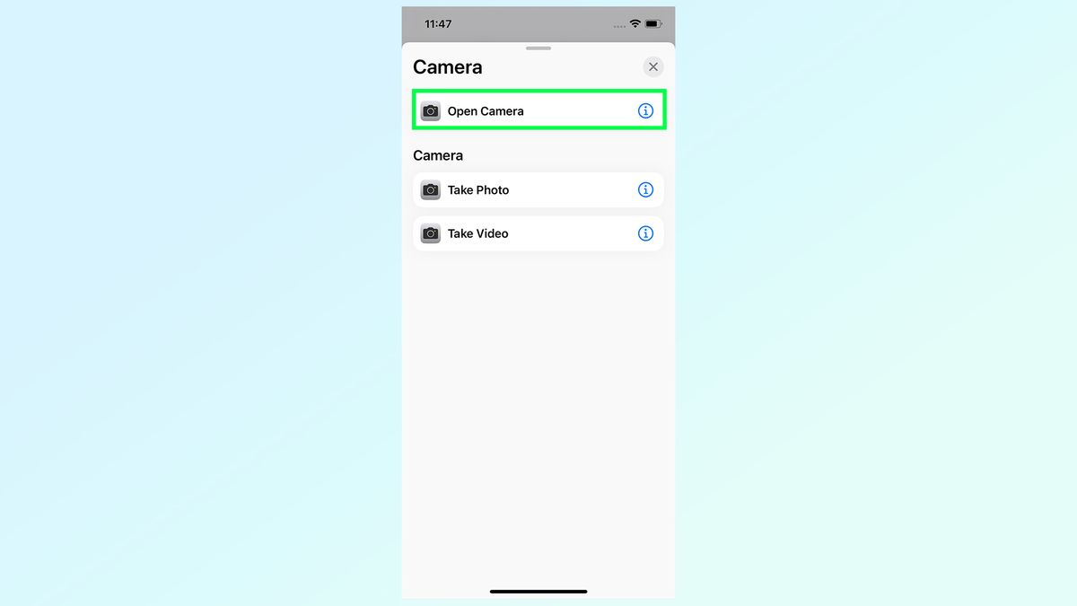 How to set up camera shortcuts in iOS 17 | Tom's Guide