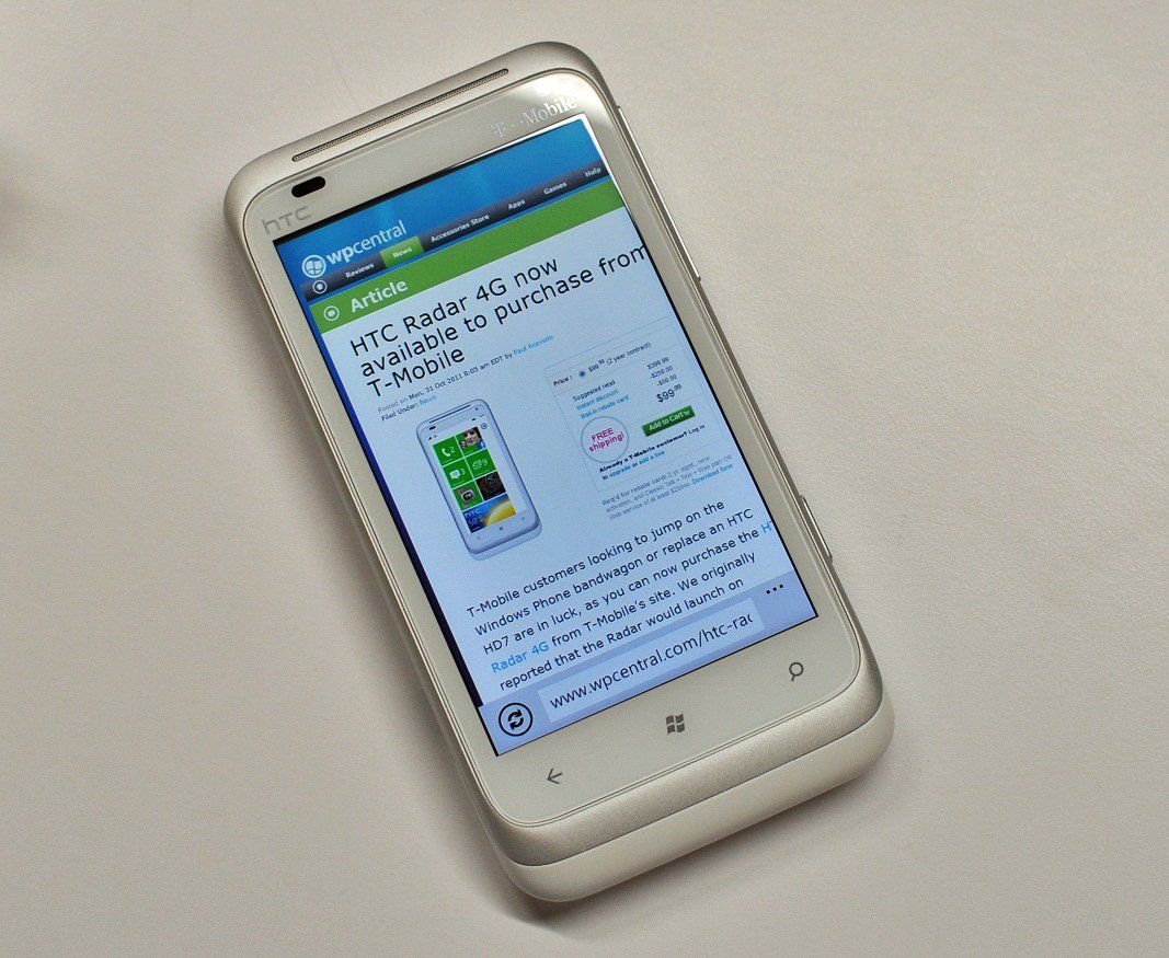 T-Mobile HTC Radar 4G for $49.99 on Wirefly | Windows Central