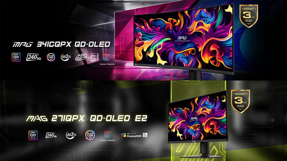 MSI launches two 240Hz QD-OLED gaming monitors — new 34 and 27-inchers ...
