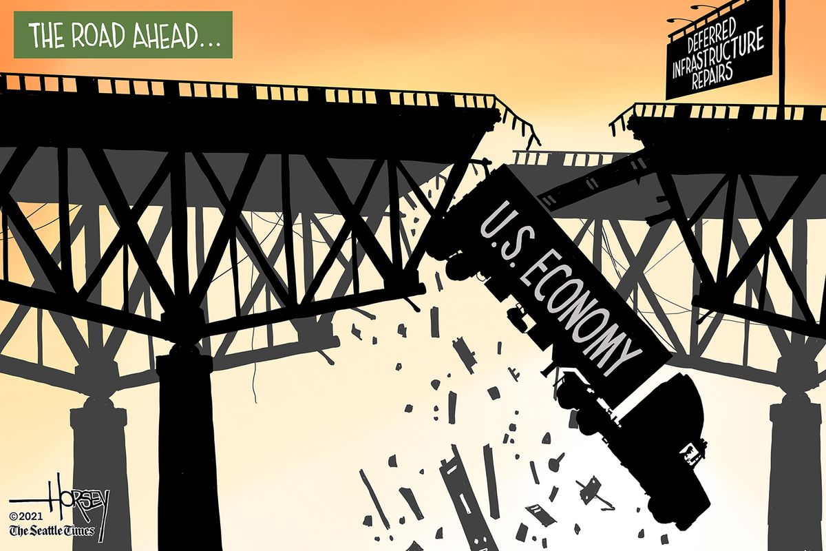 Editorial Cartoon U.S. infrastructure economy | The Week