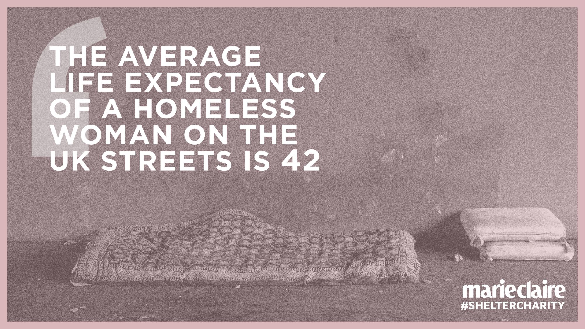 Join us and help the hidden homeless this winter | Marie Claire UK