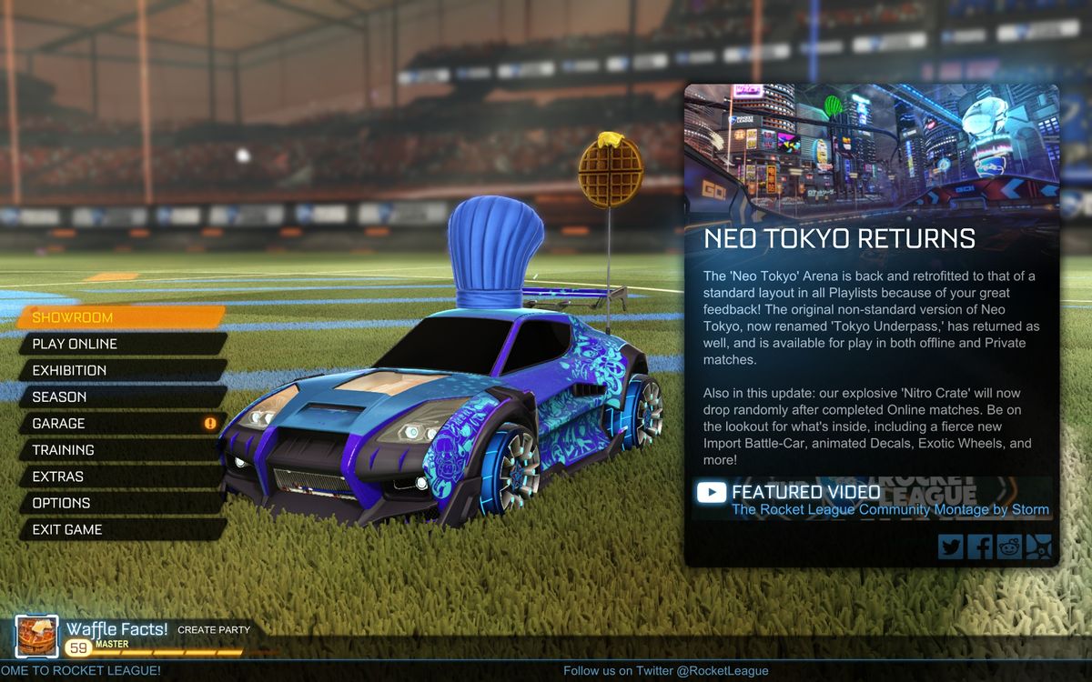 Meet the Rocket League player who rewards goals with waffle facts | PC ...