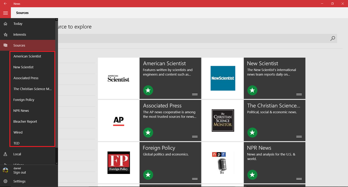 MSN News for Windows 10 now lets you add select media sources (Fast ...