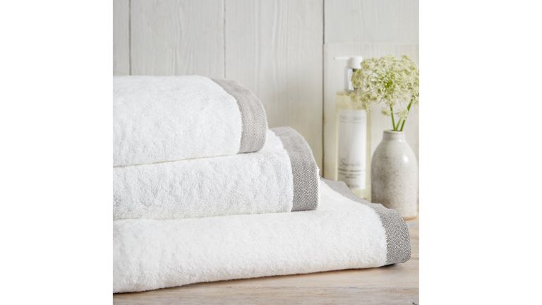 1. The White Company Colour Border Towels