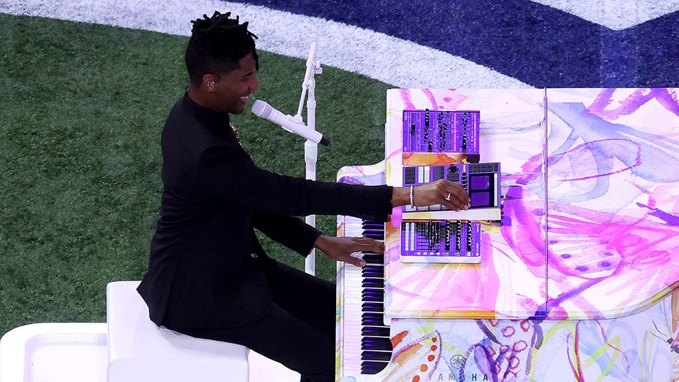 Why did Jon Batiste have a Jupiter-8 plugin controller, a Maschine+ and ...